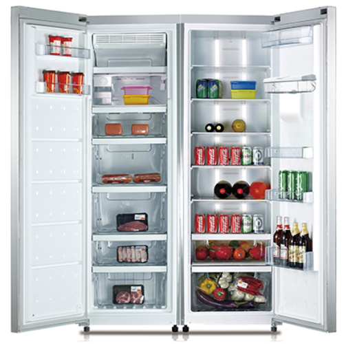 E-store | מקרר דלת ליד דלת 520 ליטר Midea HC-689WEN-S - צבע נירוסטה ...