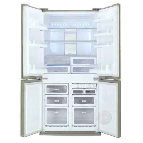 E-store | מקרר 4 דלתות מקפיא תחתון 470 ליטר Sharp SJ-8430ID - גימור נירוסטה מושחרת אחריות ע''י ...